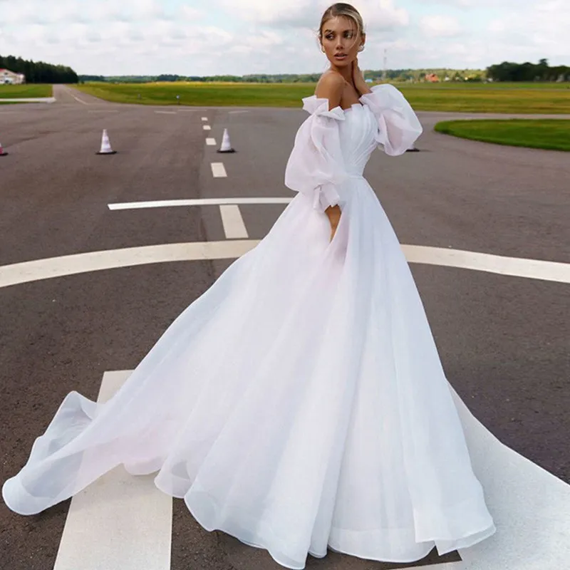 New Modern Bride Wedding Dress 2024 Strapless Pleats... From ...
