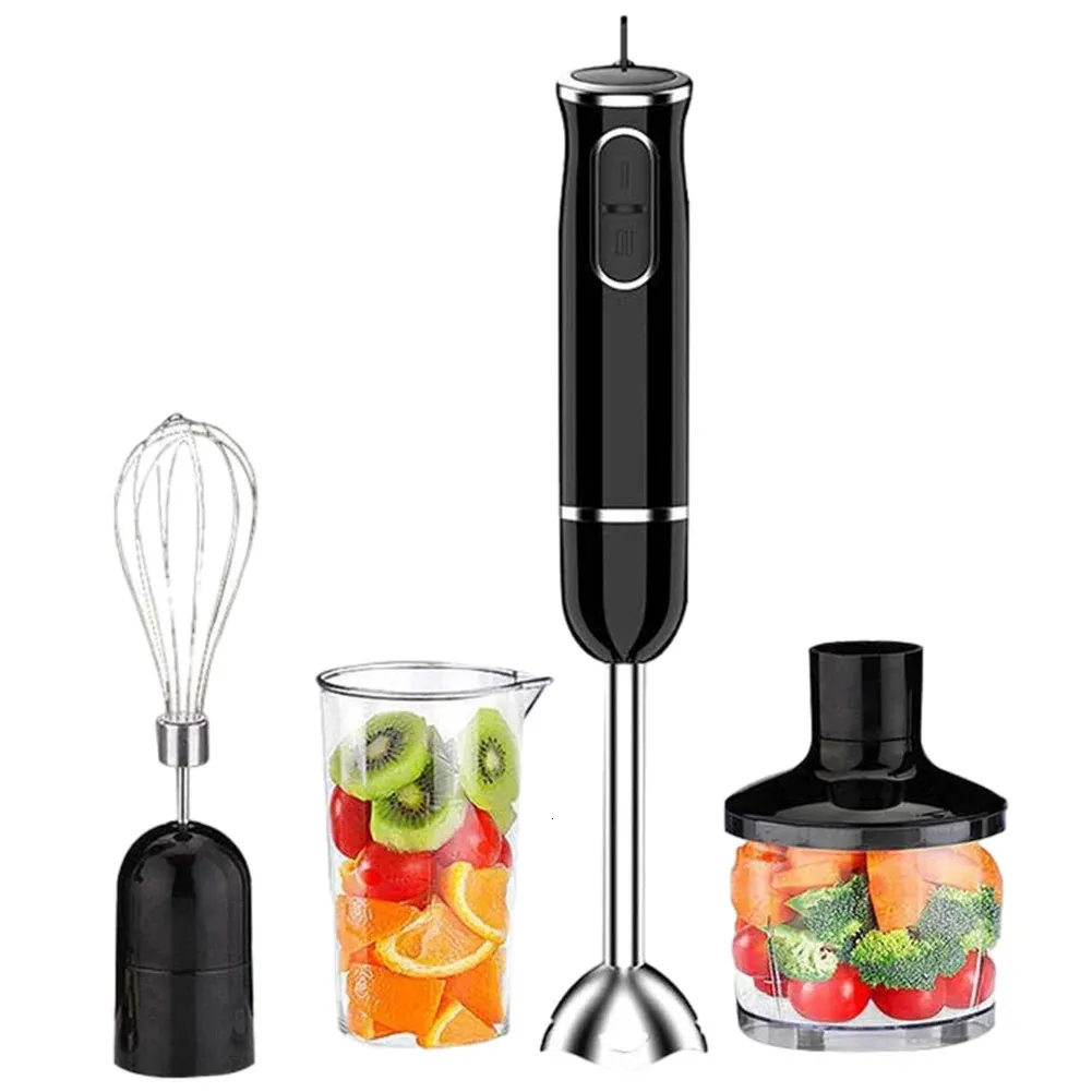 Food Processor And Meat Grinder 4 In 1 Electric Hand Blender Set 500W ...