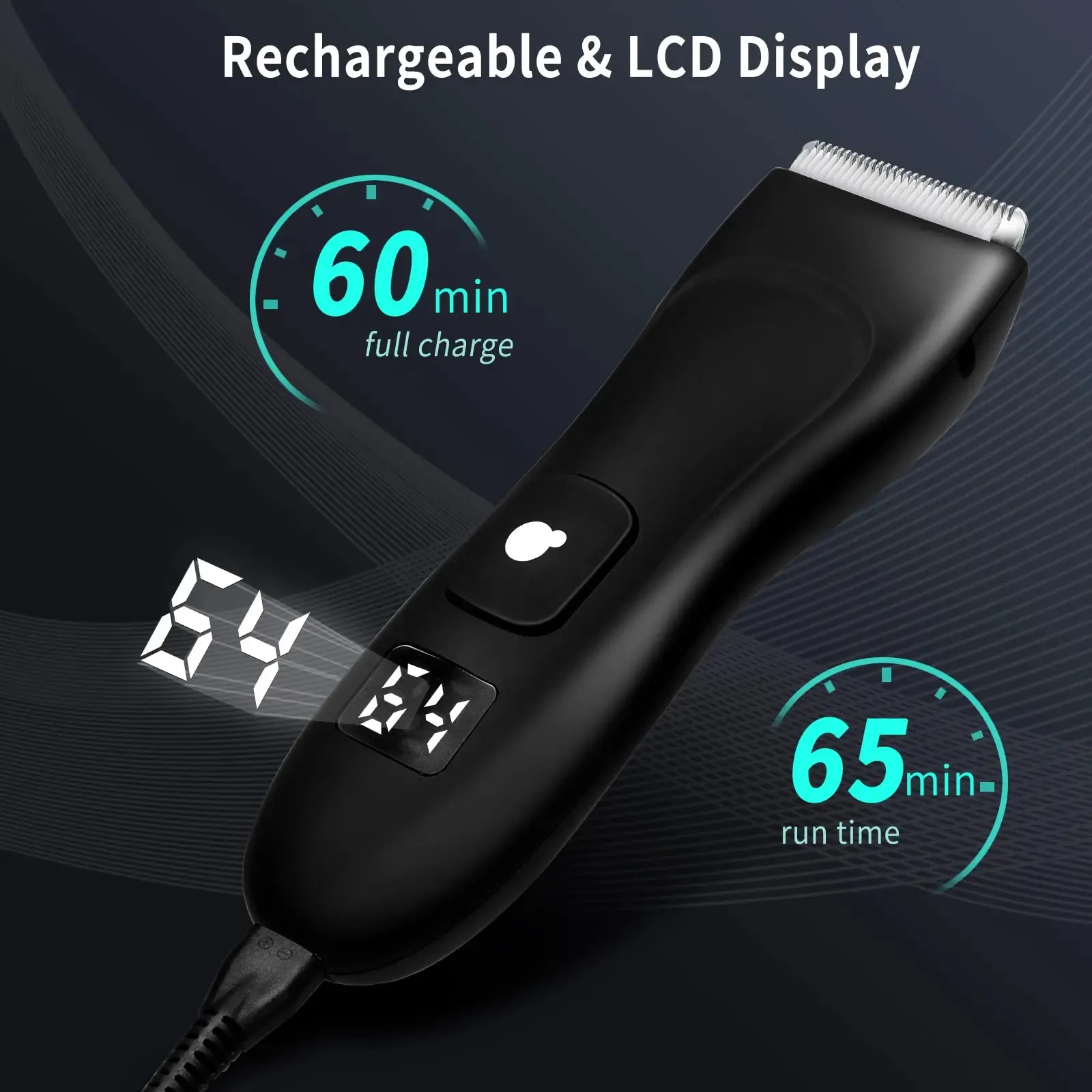 Electric Body Groomer Groin Hair Trimmer For Men Safe Ball Shaver Pubic ...