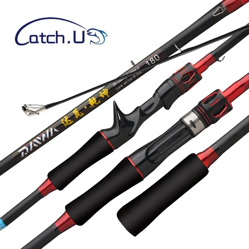 8m Carbon Fiber Spinning Fishing Rod - Fast Action Casting Pole, 8-20g ...