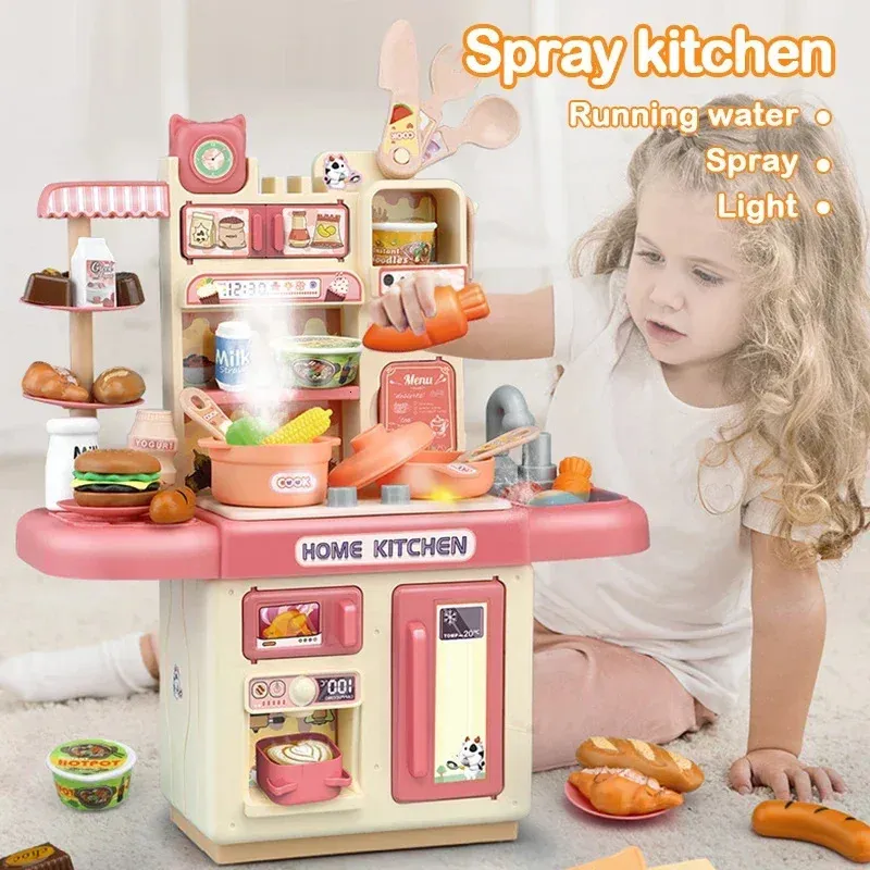 Kids Kitchen Playset - Pretend Play Cooking Toys, Montessori ...