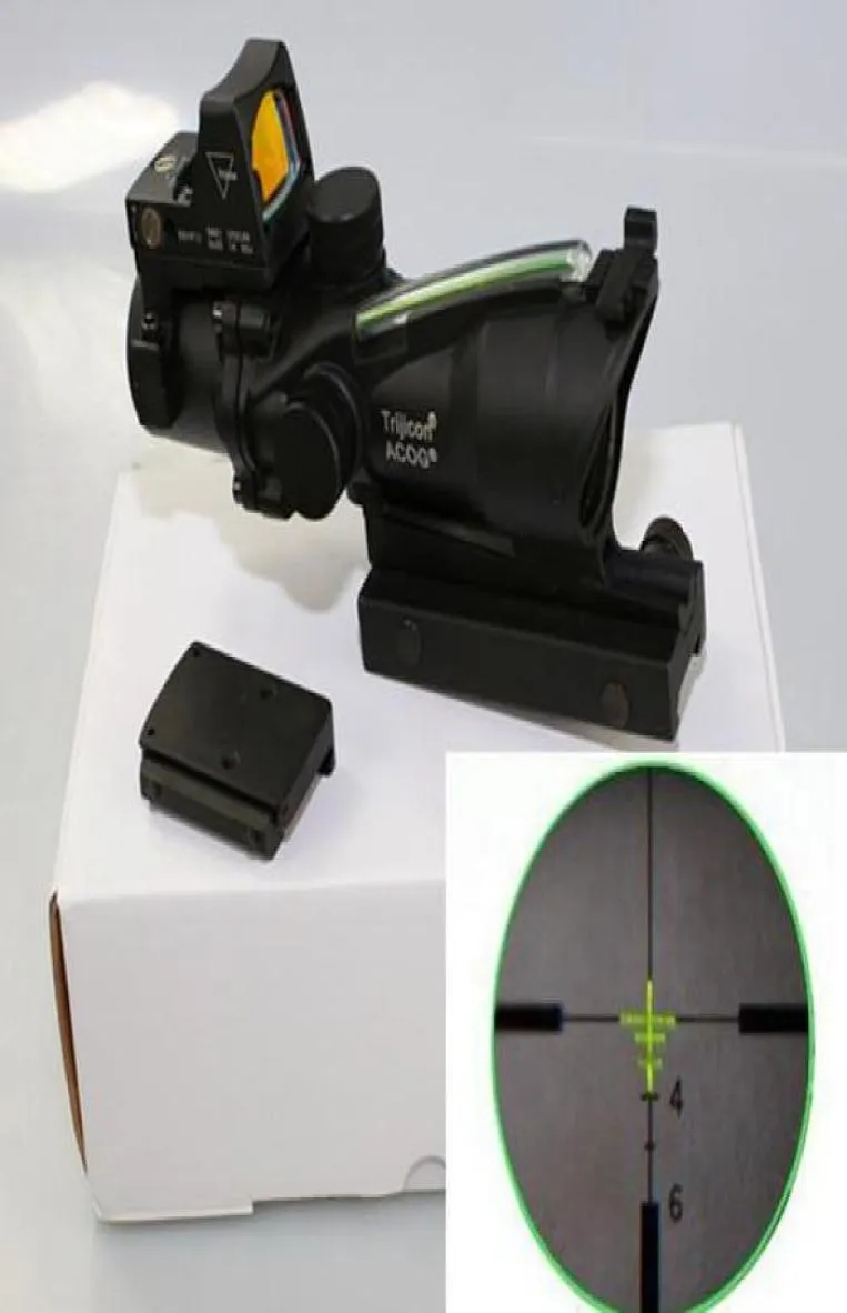 Hunting ACOG Style 4X32 Real Fiber Trijicon Duel Illuminated Sight ...
