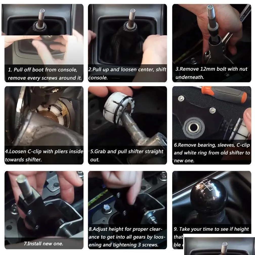 Adjustable Short Throw Shifter Kit, Custom Three Bolts for 2008-2014 ...