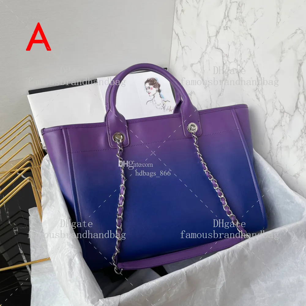 Designer Leather Tote Shoulder Bag Large Capacity Shopping Bag, 41cm ...