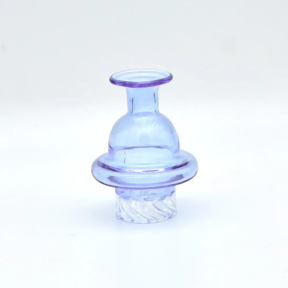 Colored Cyclone Vortex Glass Carb Cap Smoking Accessories New Spinning ...