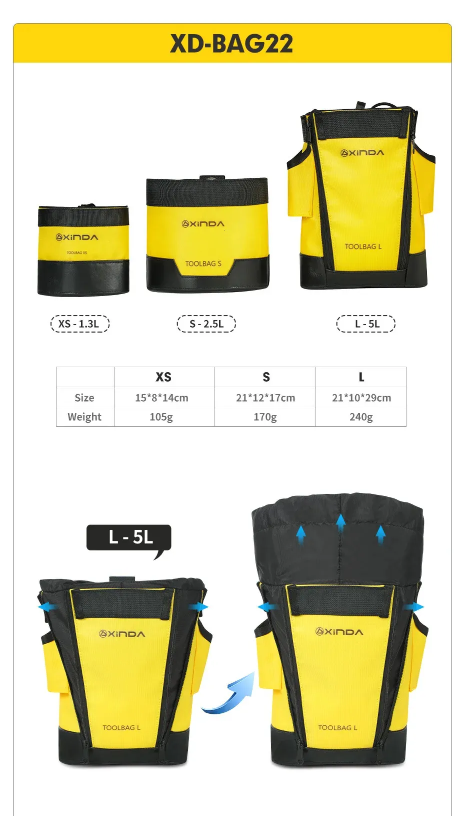 DHgate.com:Outdoor Rock Climbing Portable Tool Bag, Working At Height ...