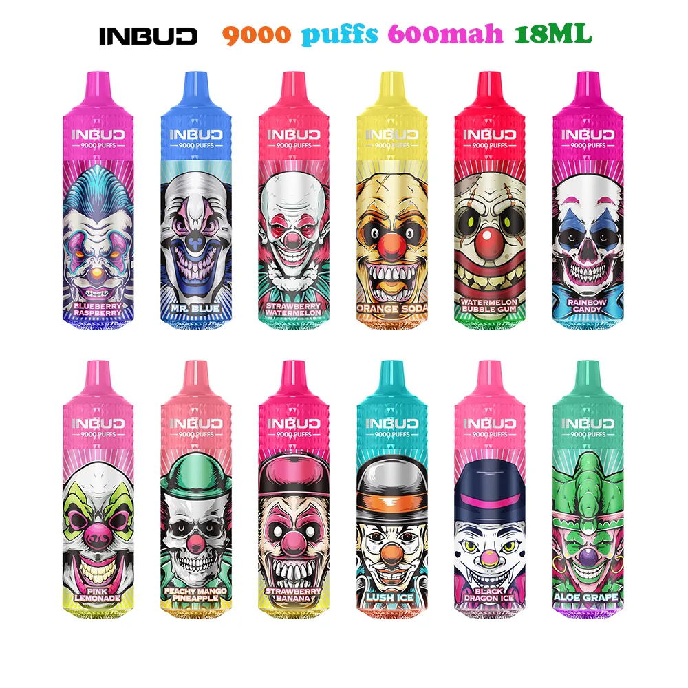 9000 Puff 9k Puff Tornado 9000 Disposable E Cigarettes 600mah Battery ...