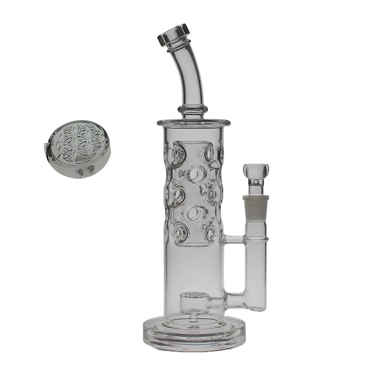 Wholesale SOL Dab Rig Glass Smoking Flower Water Pipe With 20 Holes And ...