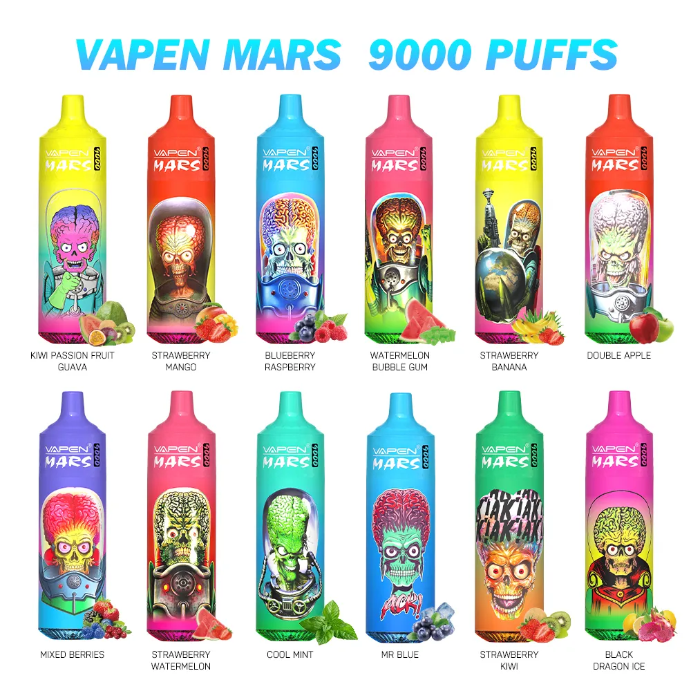 Original Vapen Mars Tornado 9000 Puff Disposable Vape Pen Puff 9k E ...