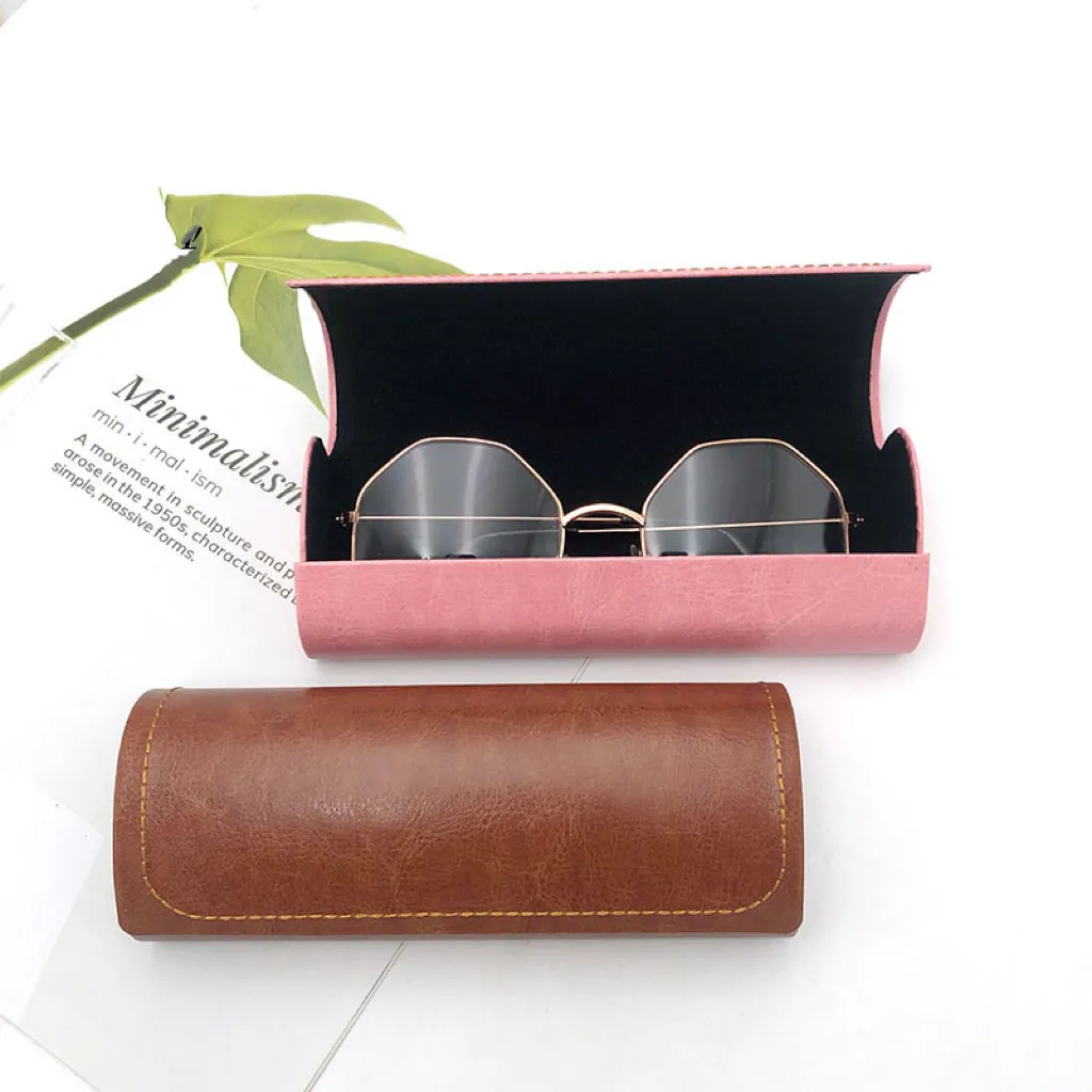 DHgate.com:Leather eyeglass box retro minimalist fashionable myopia ...