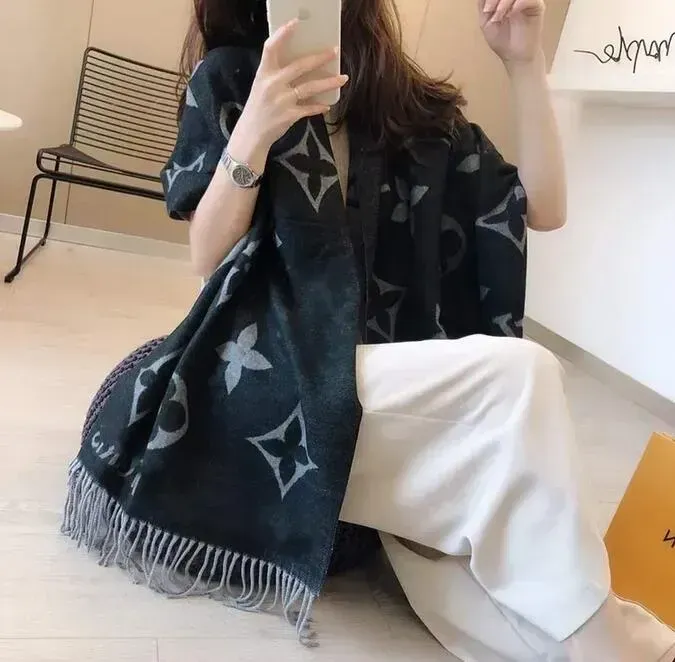 DHgate.com:Designer Cashmere Scarf Luxury Soft Winter Shawl for Women ...