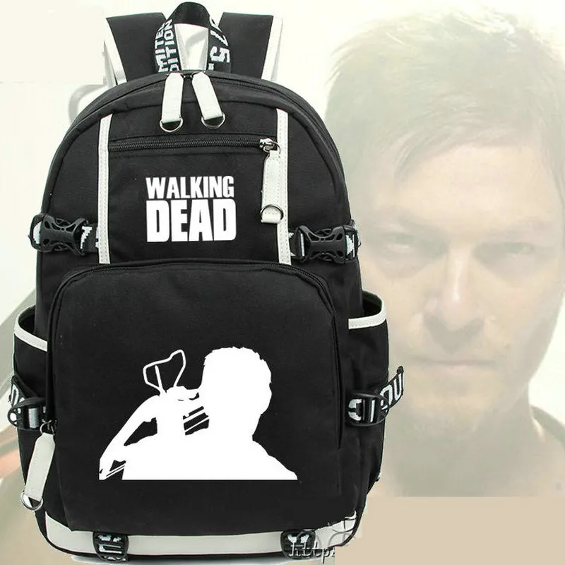 Daryl Dixon Backpack The Walking Dead Daypack Norman Reedus School Bag ...
