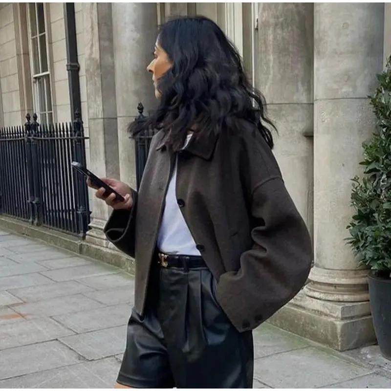 Elegant Women's Winter Dress Coat - Shop Now for Chic Long Sleeve ...