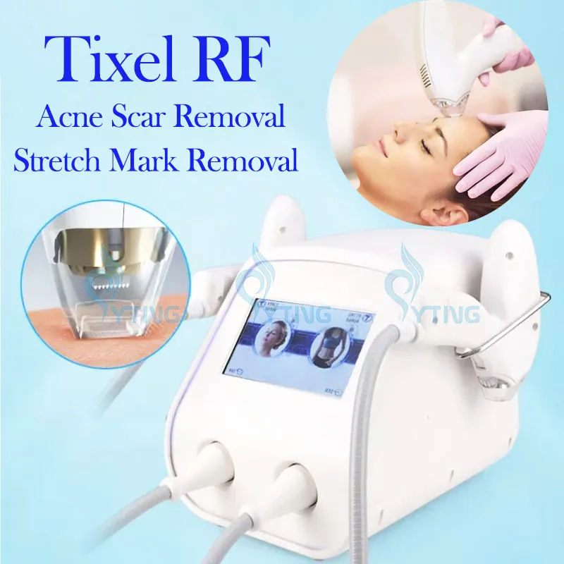 2 Handles Tixel Fractional RF Microneedling Machine Acne Scar Treatment ...