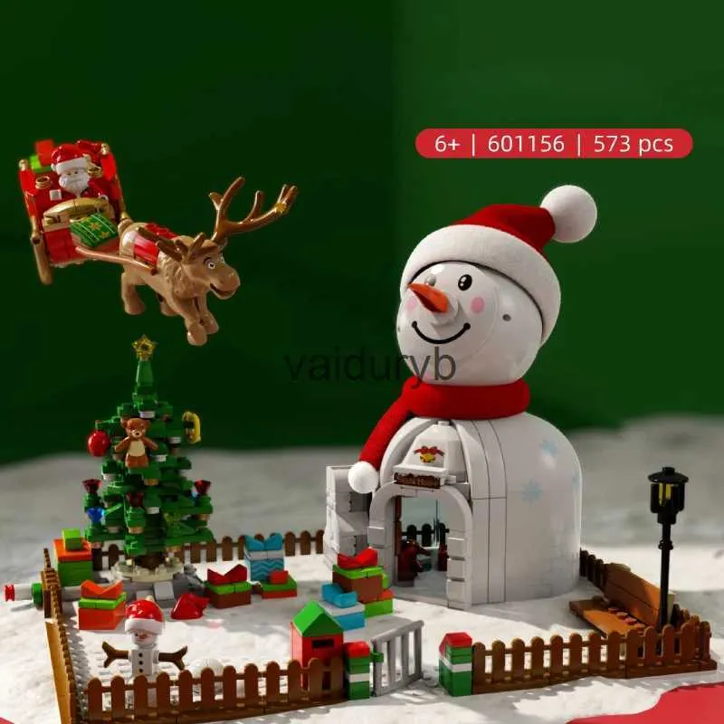 DHgate.com:DIY Christmas Building Blocks Playset - 573pcs Snowman House ...