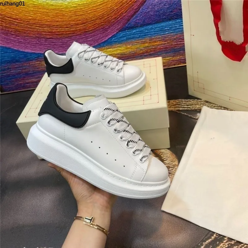 Fashion Sneakers: Leather Lace-Up Platform Oversized Sole Shoes for Men ...