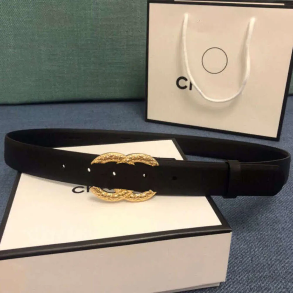 DHgate.com:Womens Designer Luxury Leather Belt with CC Buckle, Classic ...