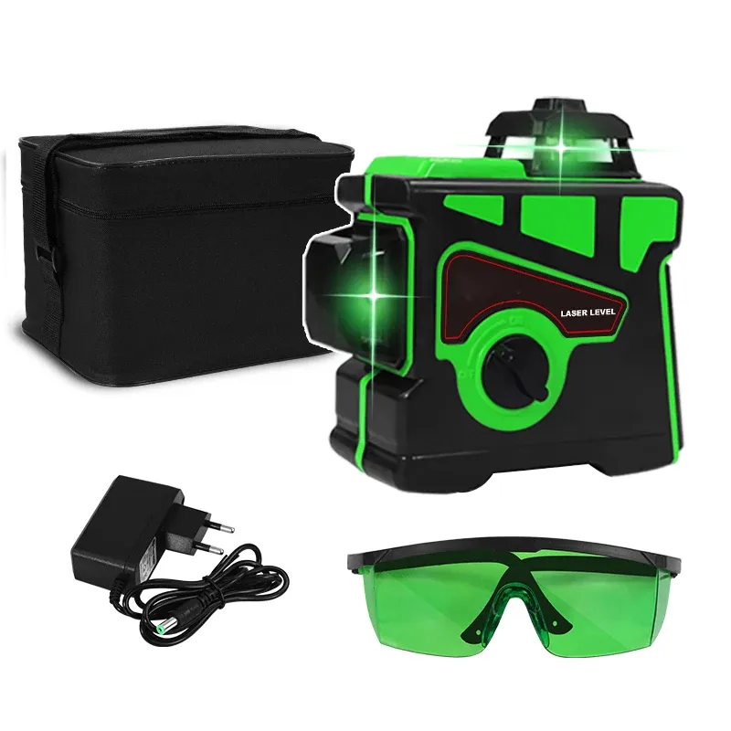 Mini Laser Level 12 Lines 3D Self Selfing 360 Fenizontal And Vertical ...