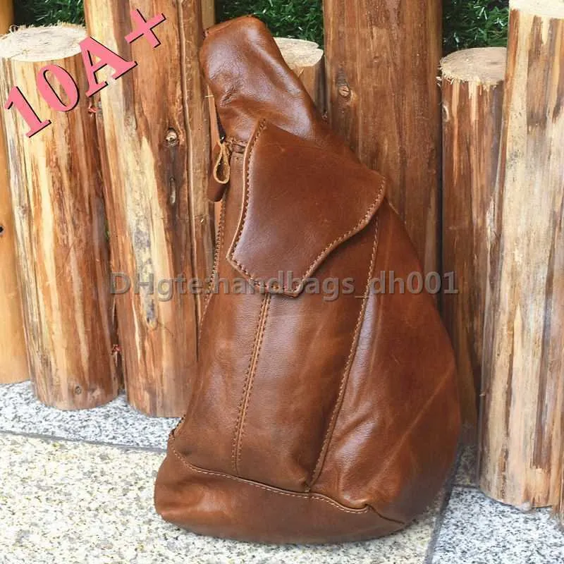 DHgate.com:Mens Leather Crossbody Bag, Genuine Cowhide Chest Bag, Soft ...