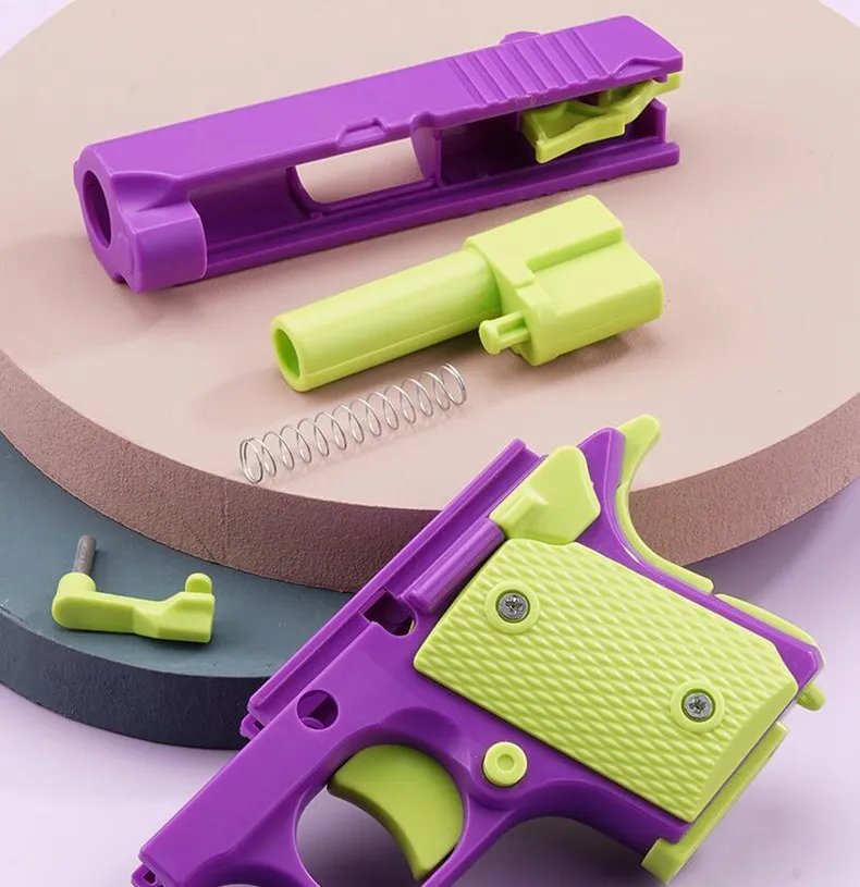 Stress Relief Fidget Toys, 3D Printed Miniature Pistol Model Pocket ...