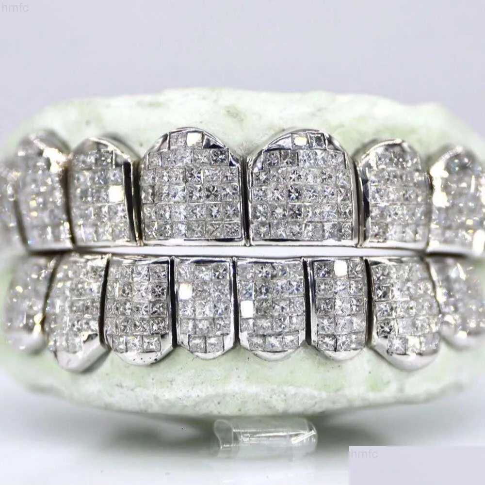DHgate.com:Belly Chains Princess Cut Diamond Grillz | Iced Out Hip Hop Jewelry:Jewelry