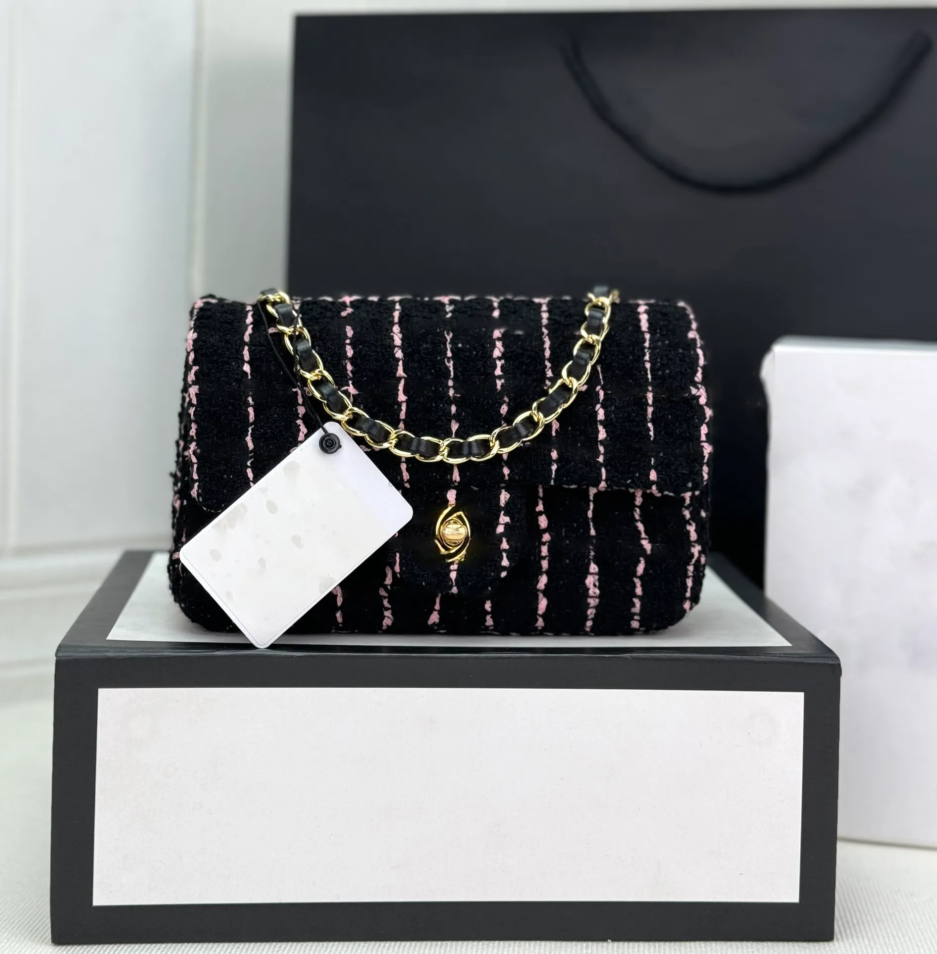 DHgate.com:Wool Shoulder Bag & Hat Set - Designer Chain Handbag ...