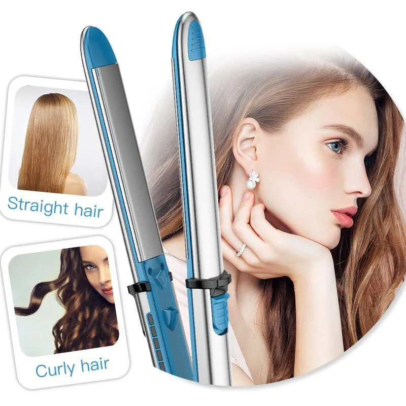 Fast Shaping Hair Straightener & Curler: Wet/Dry Use, Includes Box ...