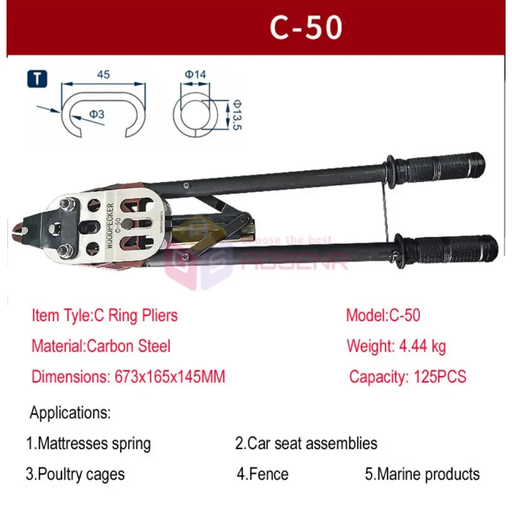 DHgate.com:Professional Manual Hog Ring Plier for Gabion Fixing, C-Ring ...