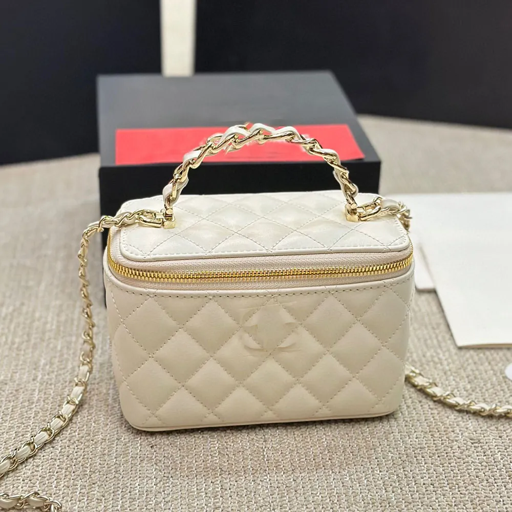 Women Beauty Makeup Case Shoulder Bag Sheepskin Bags Vintage Nice ...