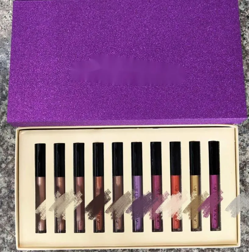 DHgate.com:10Pcs Liquid Lipstick Set, Long Lasting Matte Lip Gloss ...