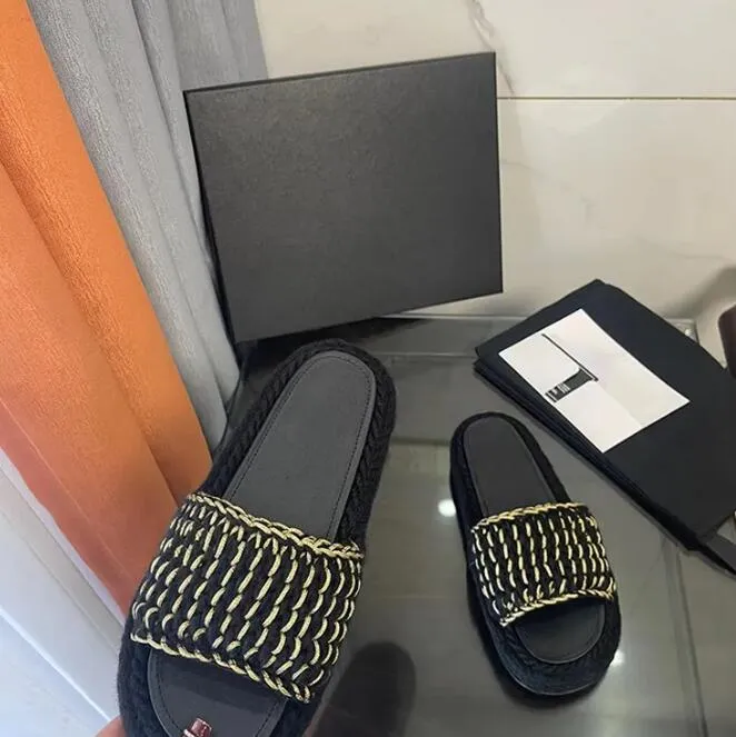 Knitted Beachwear Slippers: Designer Style, Non-Slip Slides for Women ...