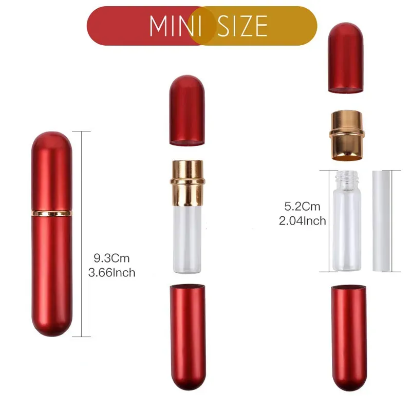 Aluminum Nasal Inhalers For Aromatherapy Essential Oil, Reusable Empty ...