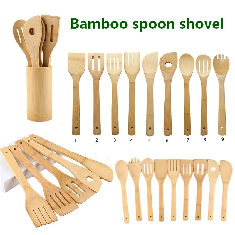 DHgate.com:Bamboo Kitchen Utensil Set: Eco-Friendly Wooden Spoons ...