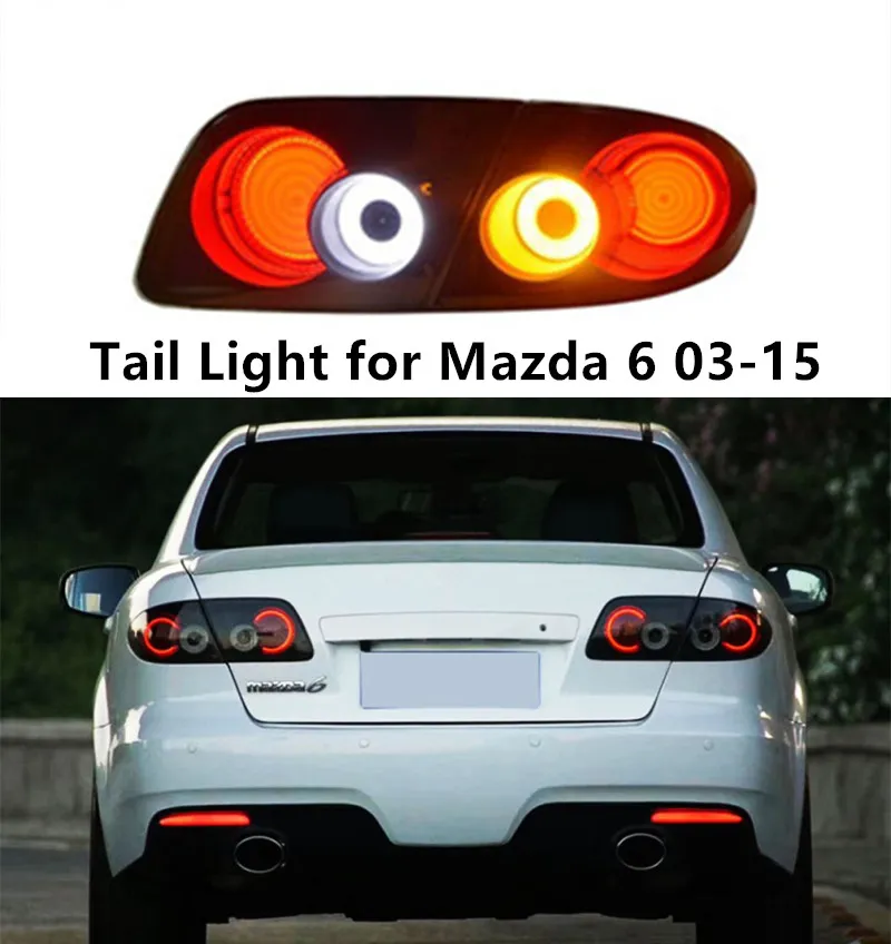 LED Mazda Miata Tail Lights For Mazda 6 2003 2015 Rear Running Reverse ...