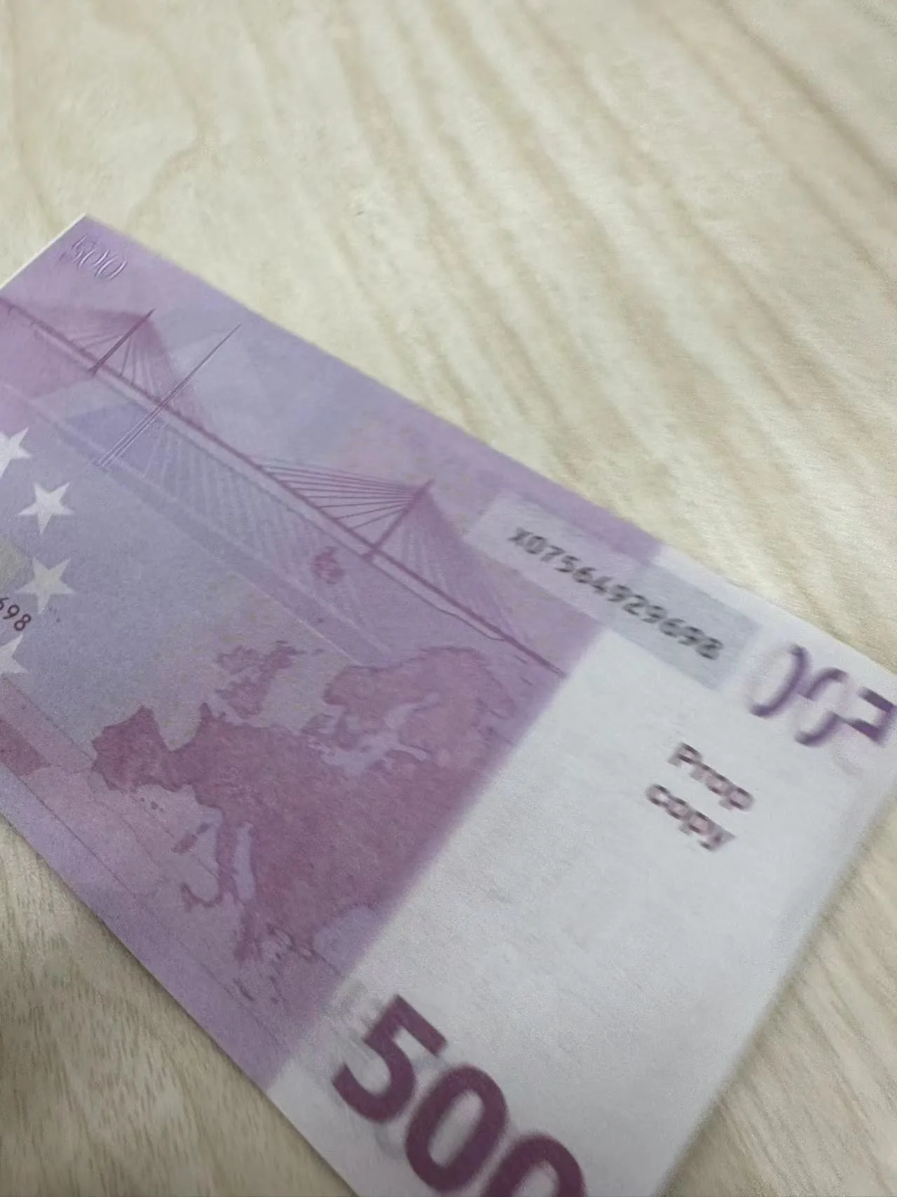 Fnhqo Copy Money Euro Banknotes 1:2 Size Realistic Fake Currency Prop ...