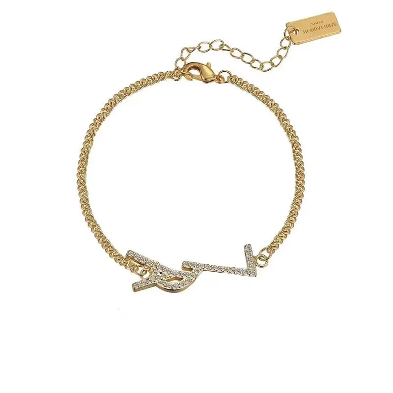 Letter Y Pendant Necklace Titanium Steel Bangle Bracelet Jewelry Gift ...
