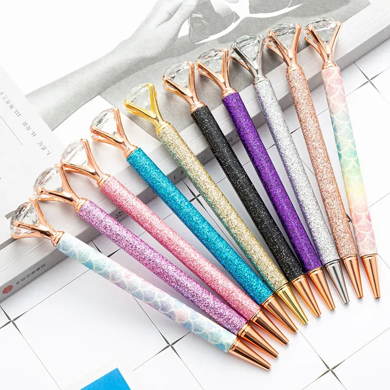 Wholesale Glitter Ballpoint Pens - Diamond Metal Pens for Students ...