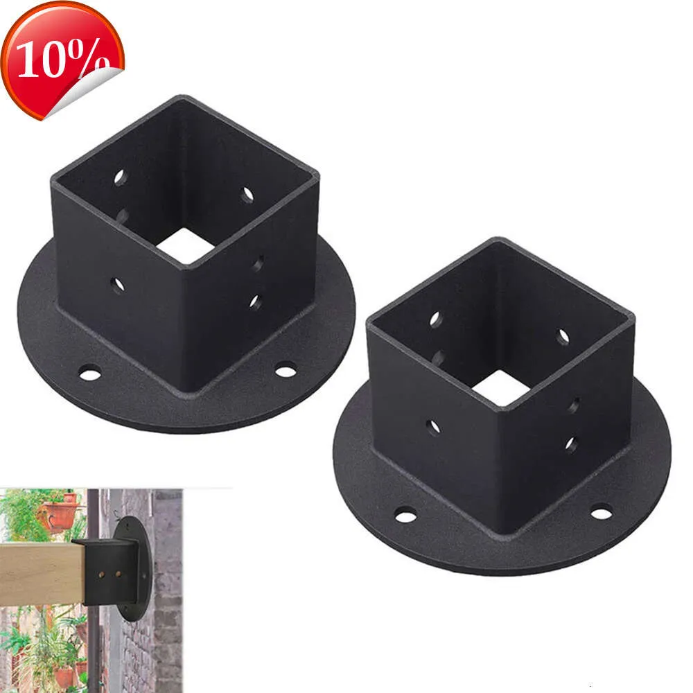 Heavy Duty Square Post Base - Flange Bracket for Fence Posts, Column ...