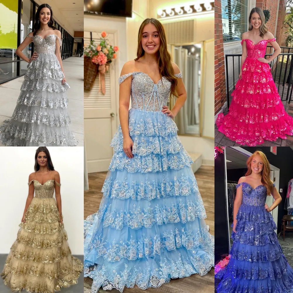 Sheer Corset Ruffle Prom Dress: Elegant Evening Gown for Pageants ...