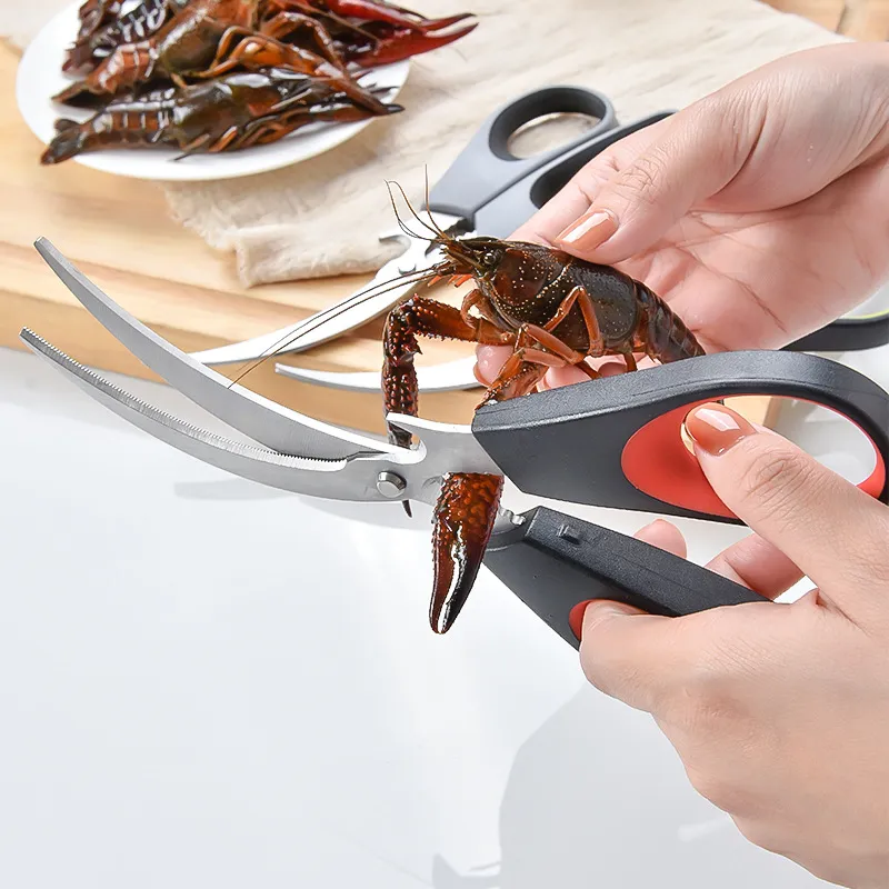 Lobster Fish Shrimp Crab Scissors Stainless Steel Sharp Seafood Shear ...