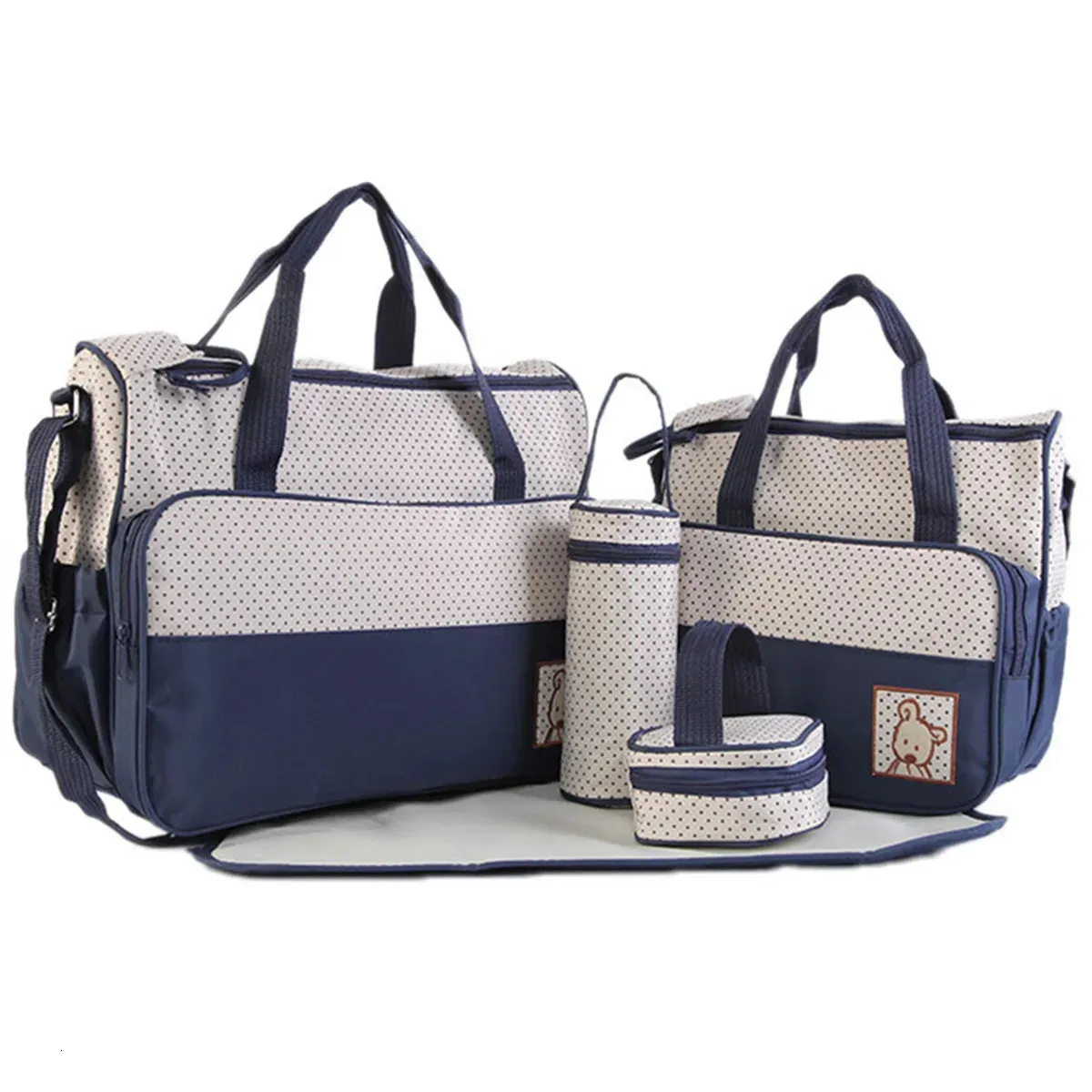 DHgate.com:Stylish Nylon Diaper Bag Set with Large Capacity for Mom and ...