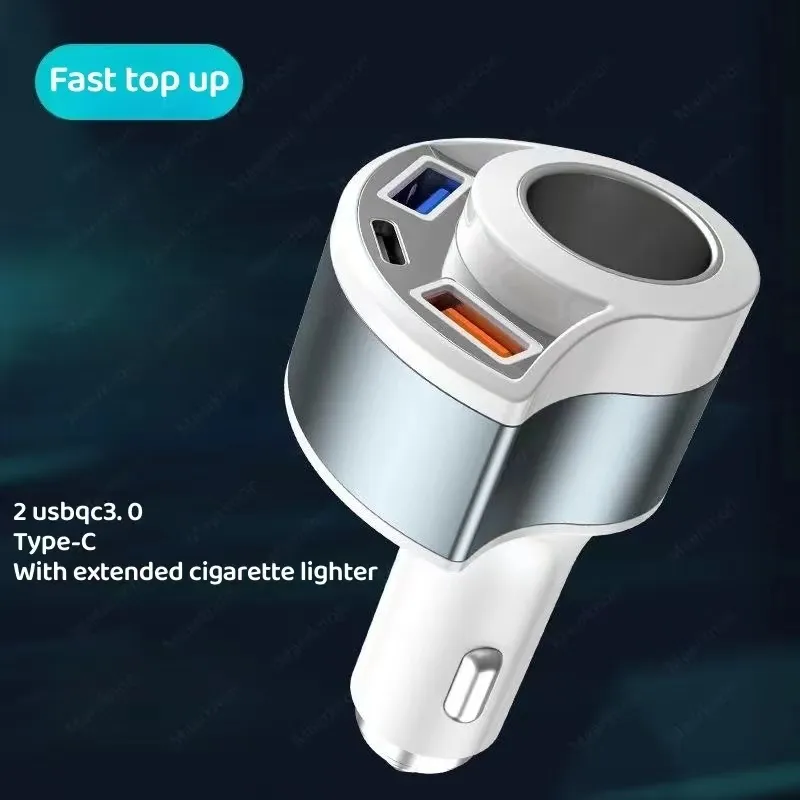 Type C PD Fast Charging Car Charger 51.0 to 67.9 W QC3.0 Splitter for ...