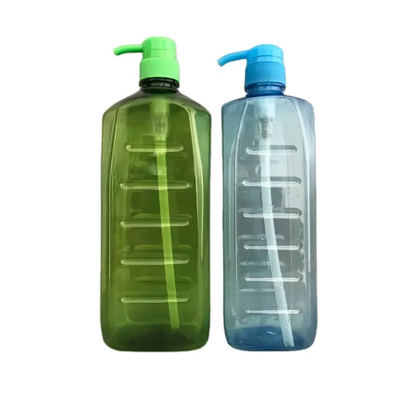 Customizable Clear Press Detergent Bottle - Leakproof Dispenser ...