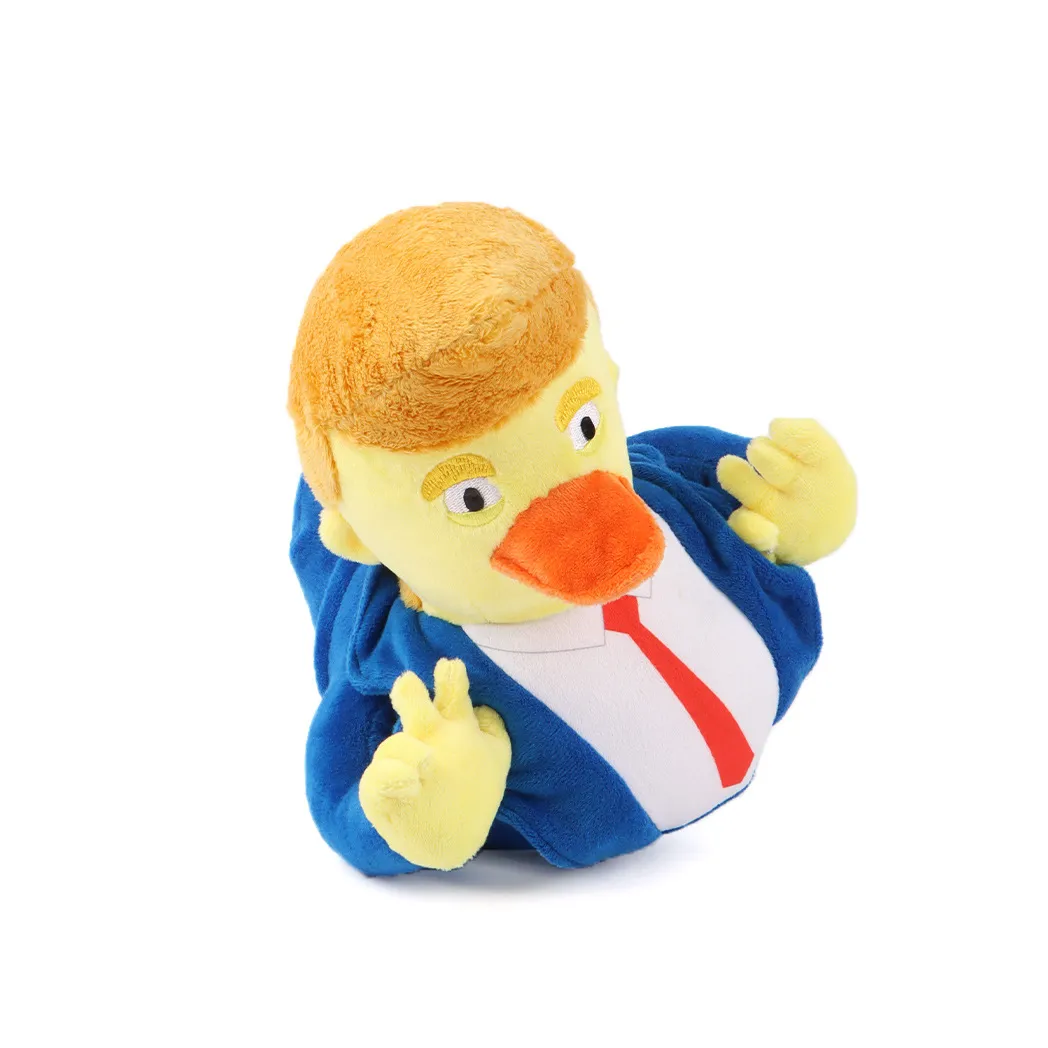 2025 Creative US President Plush Yellow Suit For Haldi Duck Doll ...