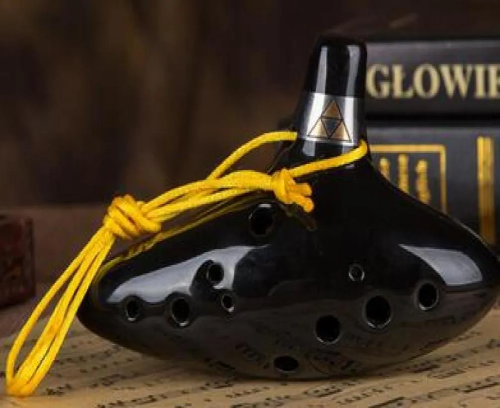 DHgate.com:High-Quality Alto C Zelda Ocarina, 12-Hole Black Ceramic ...