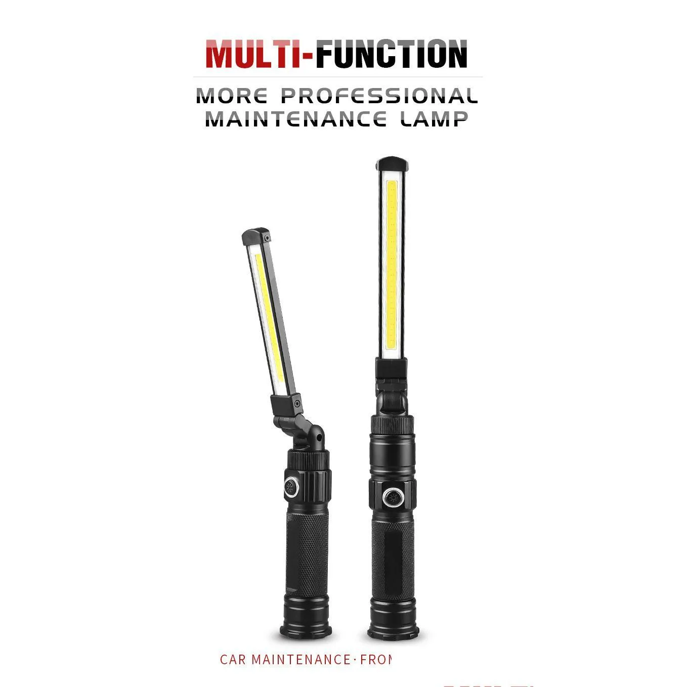 DHgate.com:2024USB Rechargeable COB LED Work Light - Portable Magnetic ...