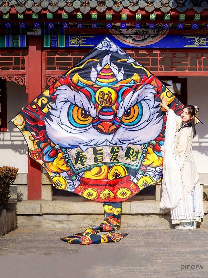 DHgate.com:Traditional Kites for Kids - Flying Lion Kites with String ...