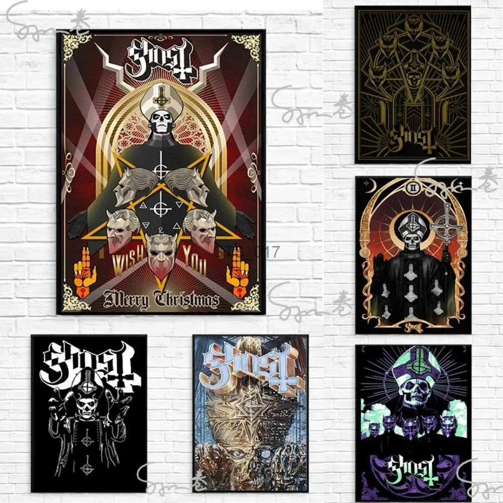 Retro Music Posters Heavy Metal Music Canvas Art Prints, Vintage Rock ...