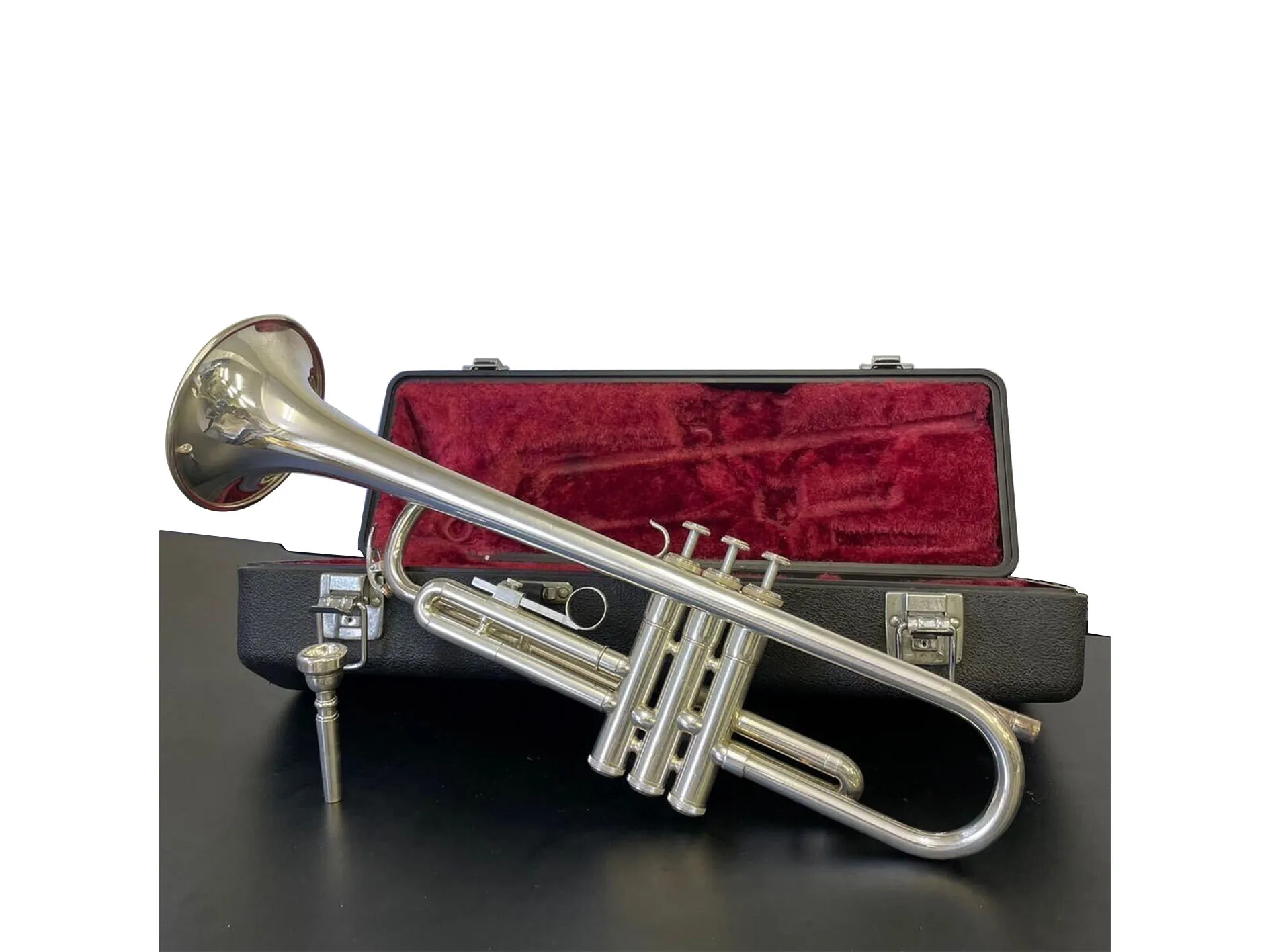 Silver Trumpet with Hard Case - Student to Intermediate Level Musical ...