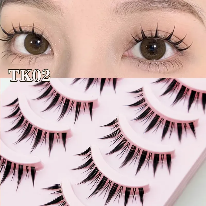 15mm 3D Anime Cosplay Lashes, Spiky Wispy False Eyelashes For Natural ...